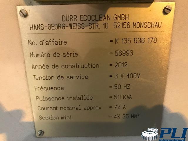 Washing Machine - DURR ECOCLEAN - PLI International